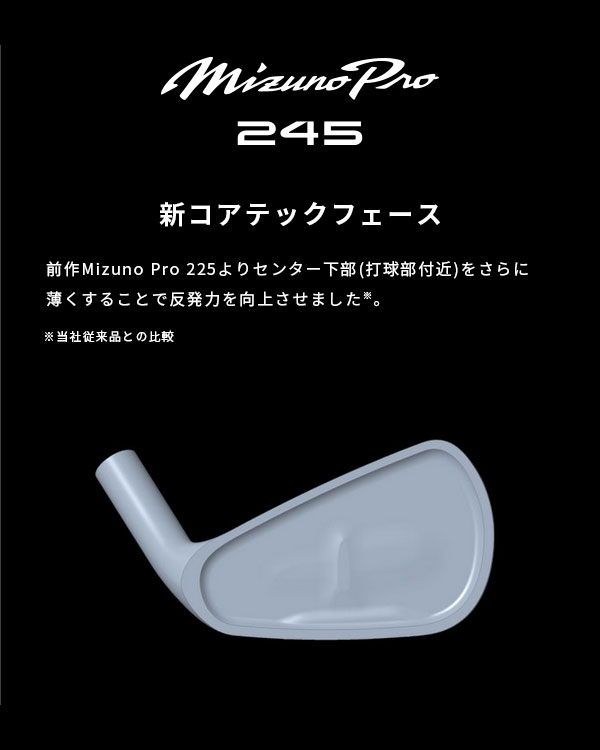 Mizuno Pro 241＆245 コンボアイアン 6本組(No.5～9、PW)(Dynamic Gold 105 スチールシャフト付)|5KJYS31006|クラブ|ゴルフ|ミズノ公式オンライン
